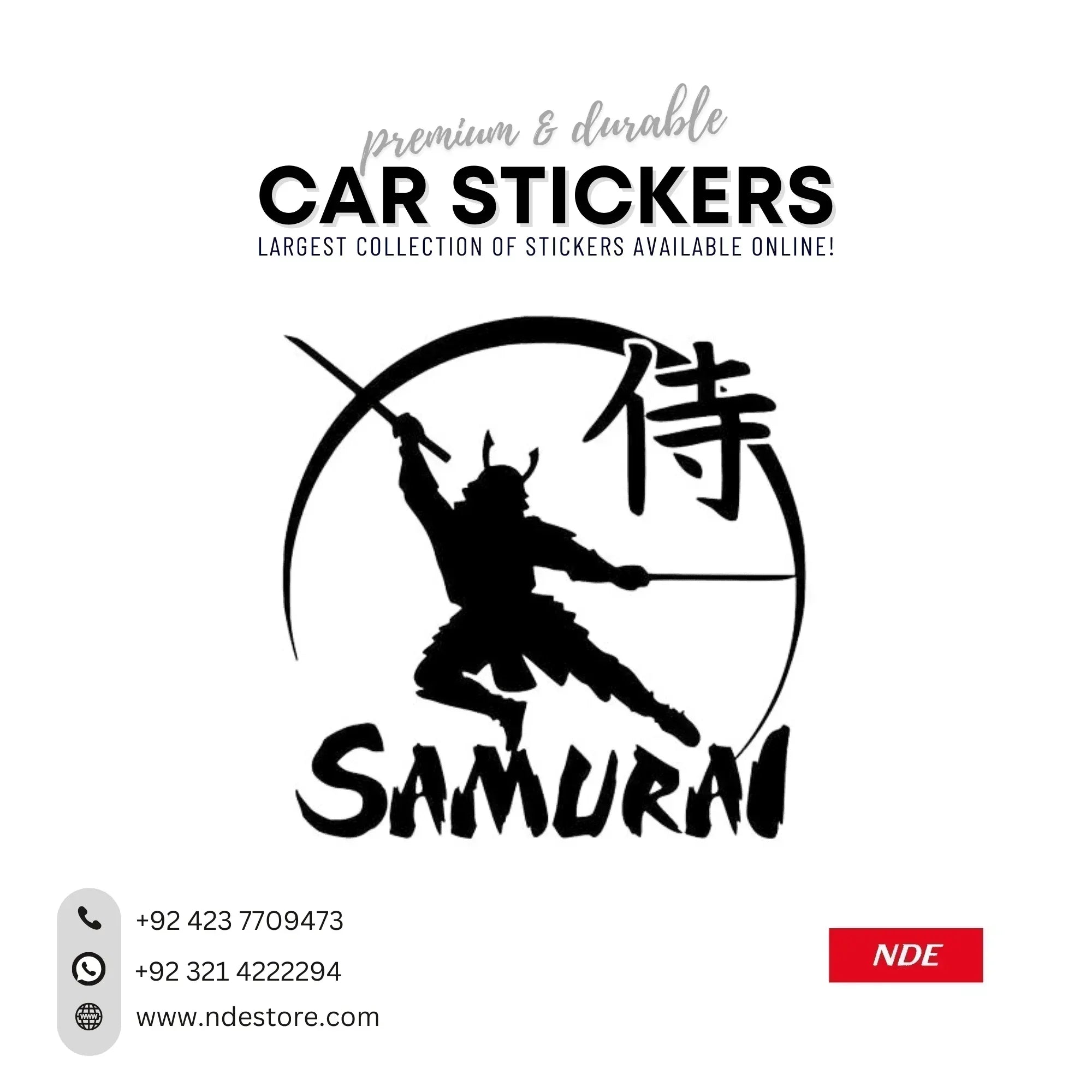 STICKER SAMURAI - NDE STORE
