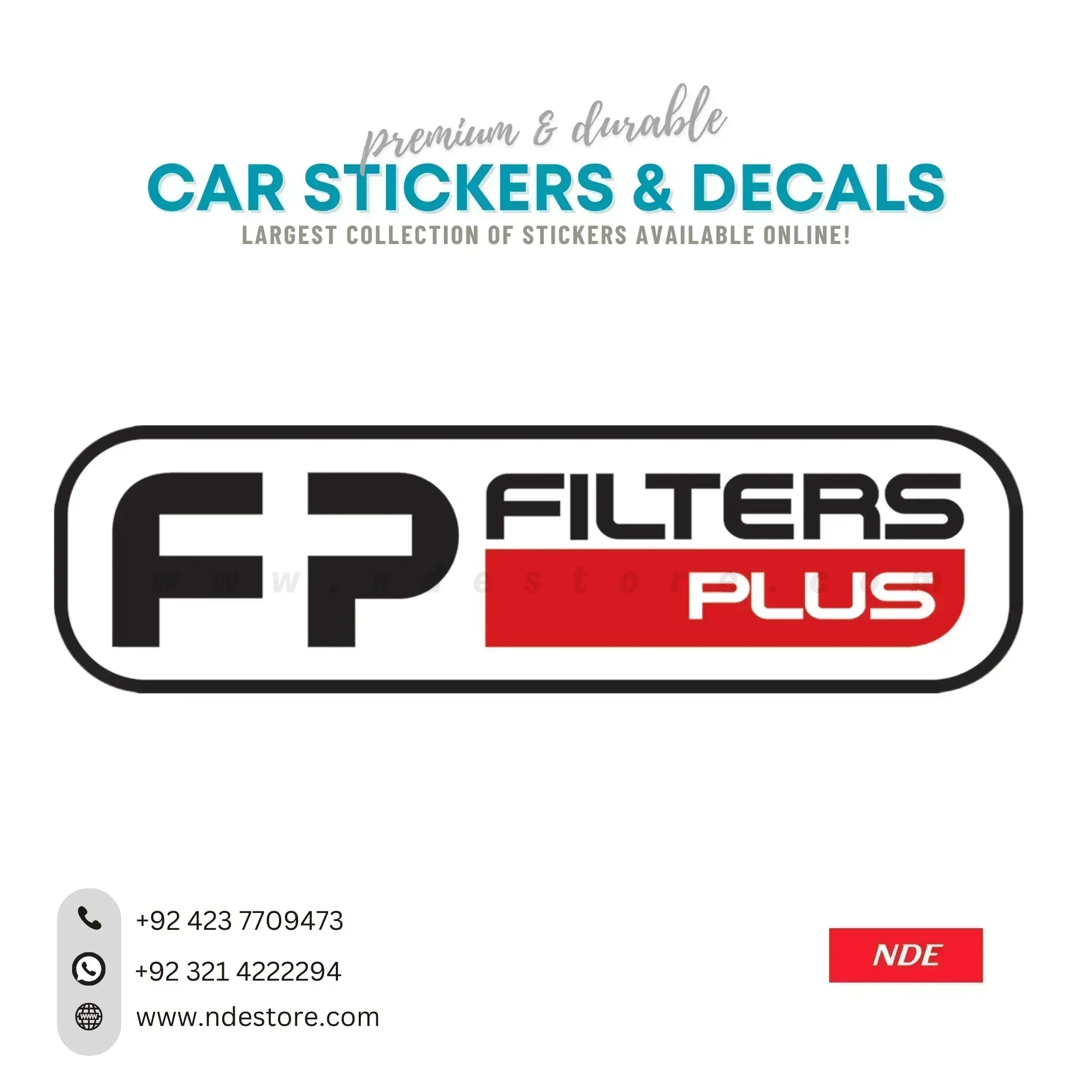 STICKER, FILTER PLUS – NDE STORE