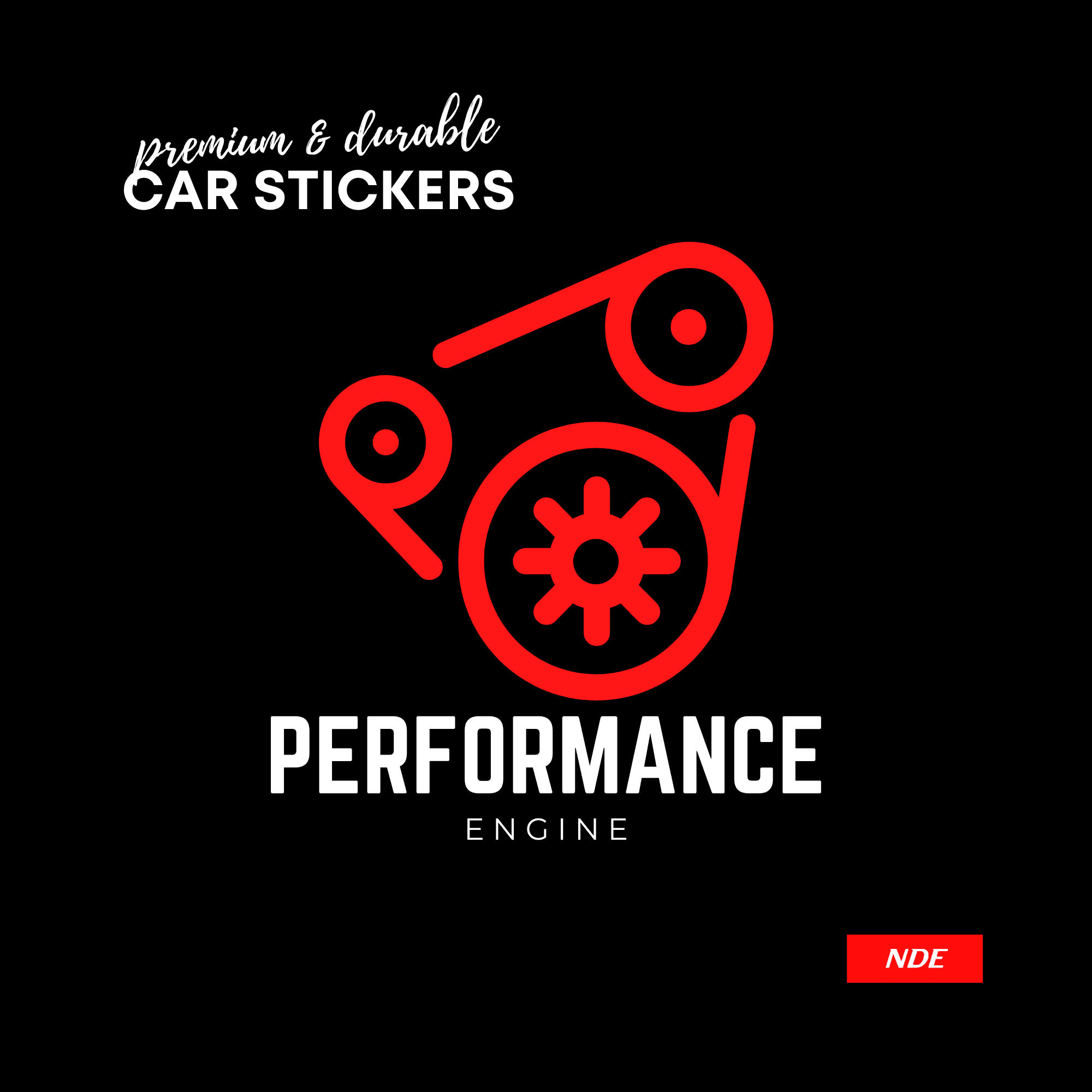 STICKER, PERFORMANCE SKU:99991 - NDE STORE