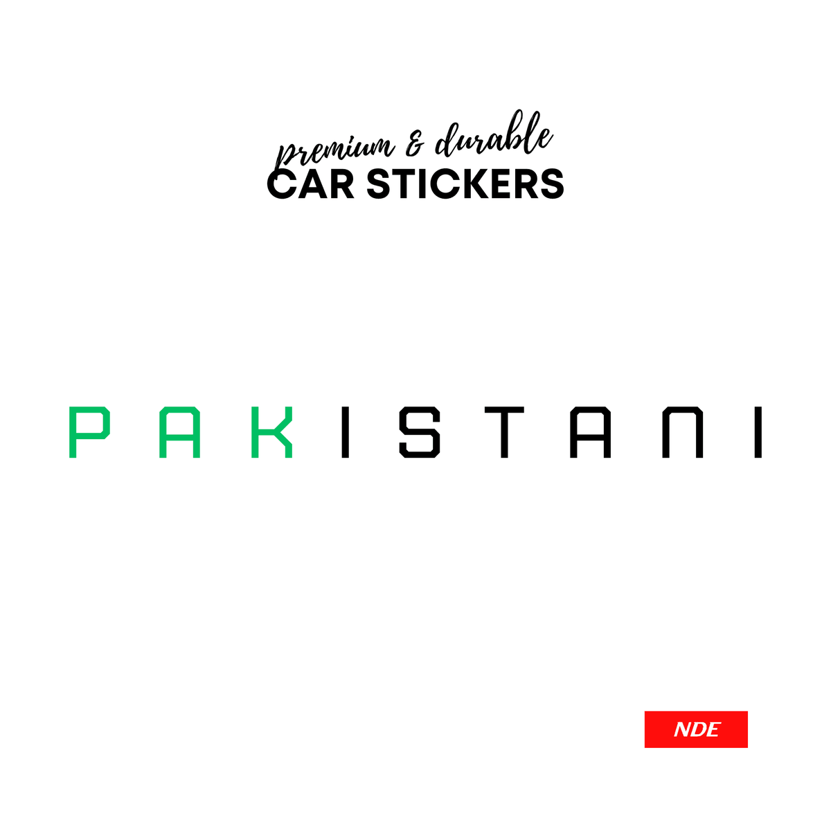 STICKER, PAKISTANI - NDE STORE