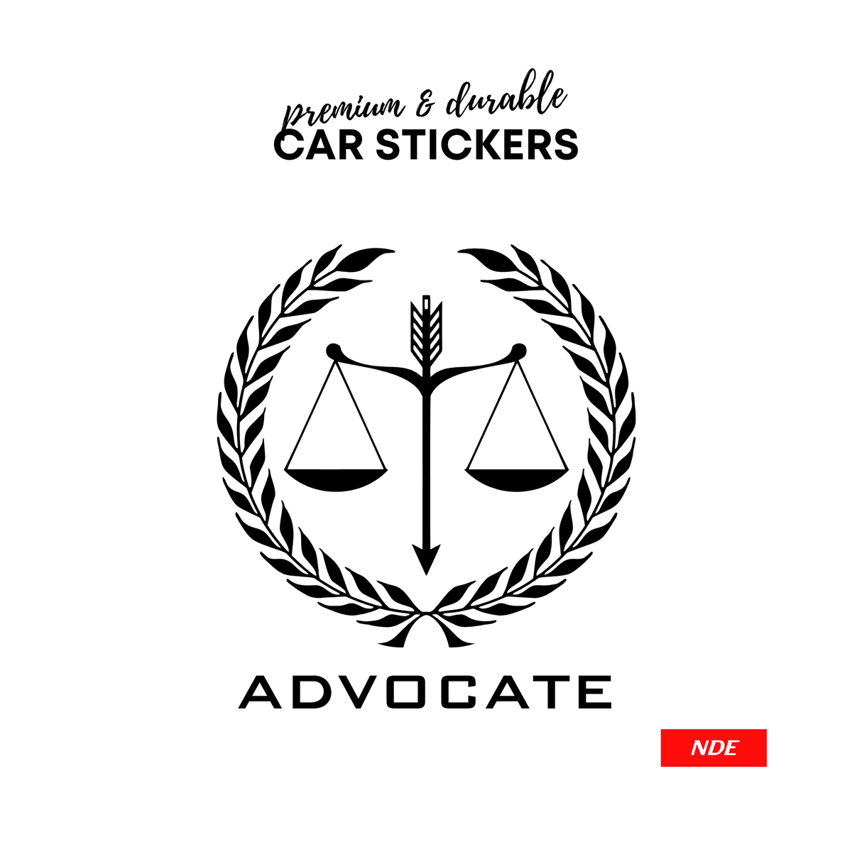 STICKER, ADVOCATE HIGH COURT 44953 - NDE STORE