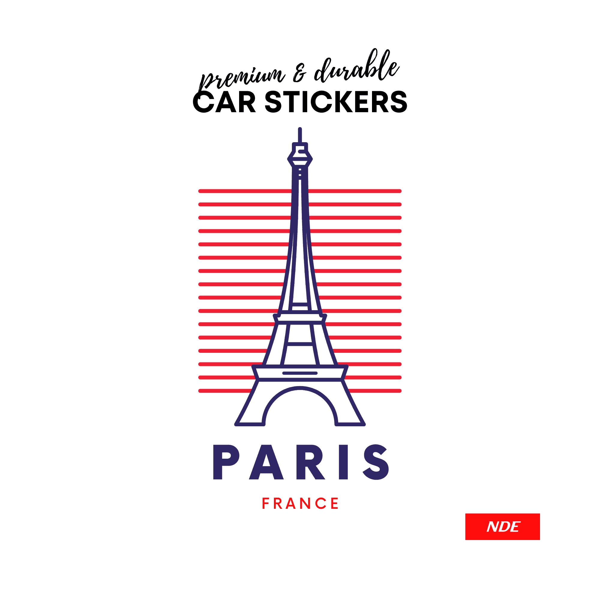 STICKER, FRANCE PARIS (FR-008) – NDE STORE
