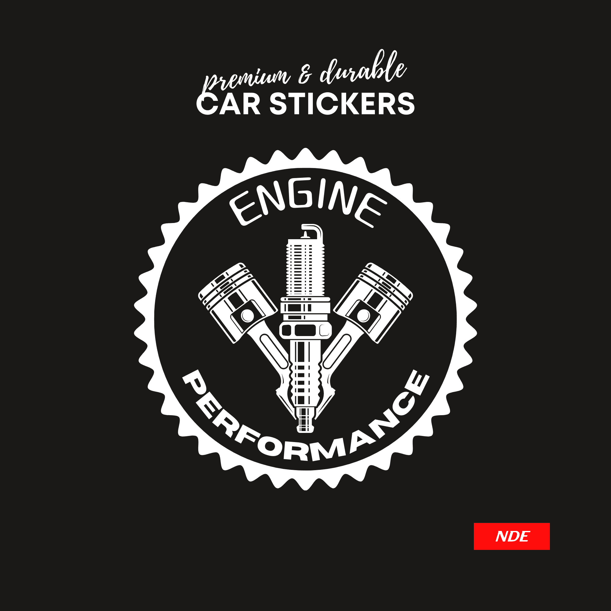 STICKER, ENGINE PERFORMANCE – NDE STORE