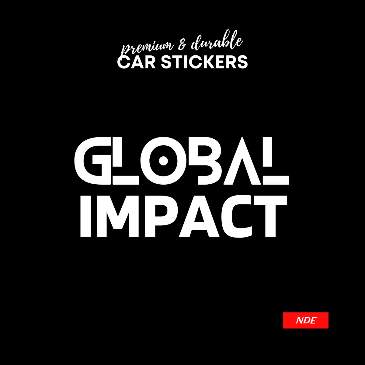 STICKER, GLOBAL IMPACT - NDE STORE