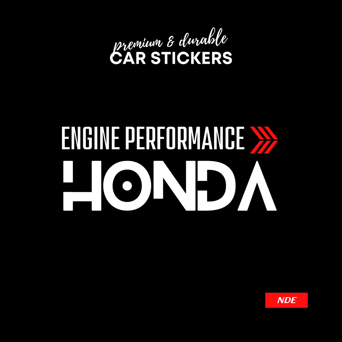 STICKER, ENGINE PERFORMANCE - NDE STORE
