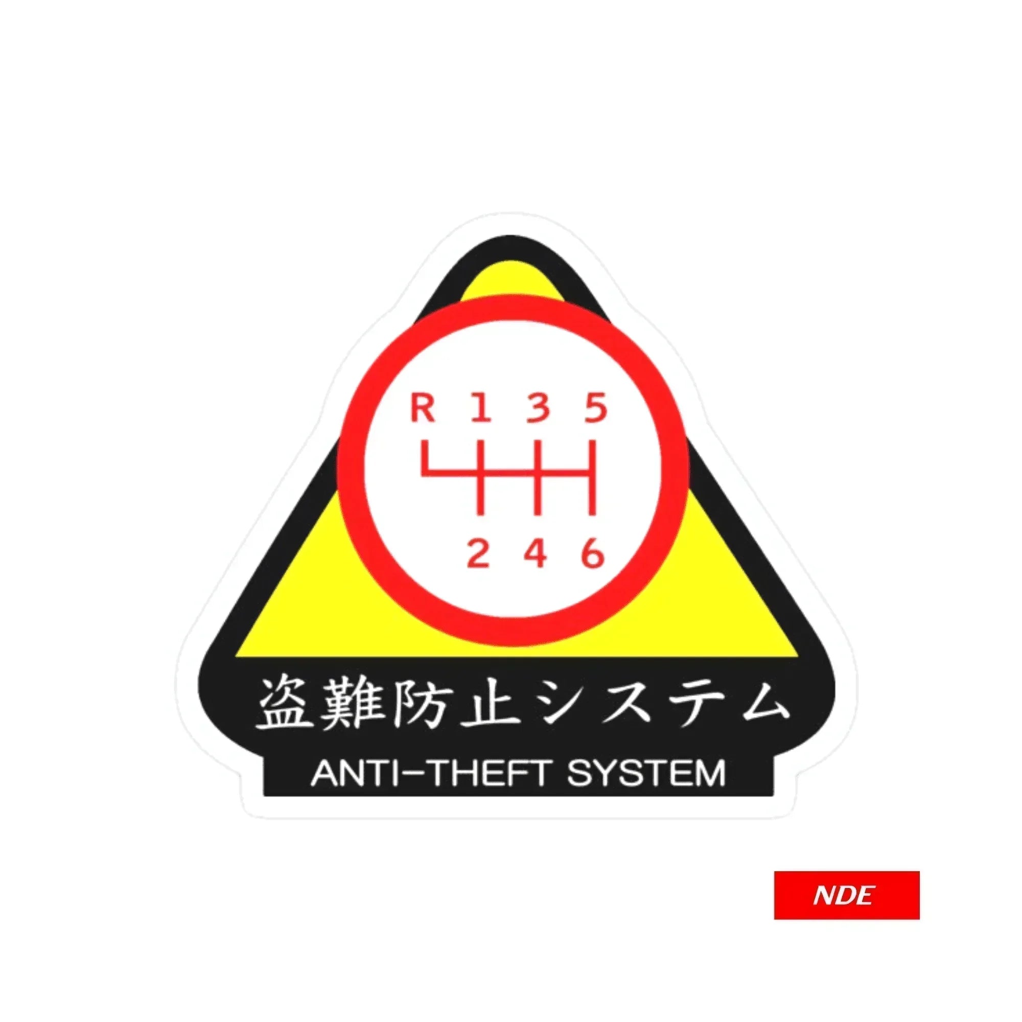STICKER, ANTI THEFT SYSTEM (SKU:12441) – NDE STORE