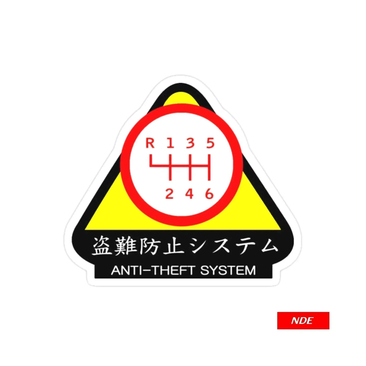 STICKER, ANTI THEFT SYSTEM (SKU:12440) - NDE STORE