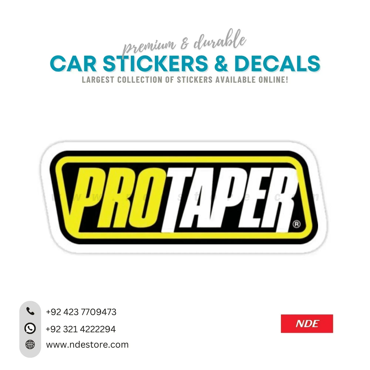 STICKER, PRO TAPER - NDE STORE