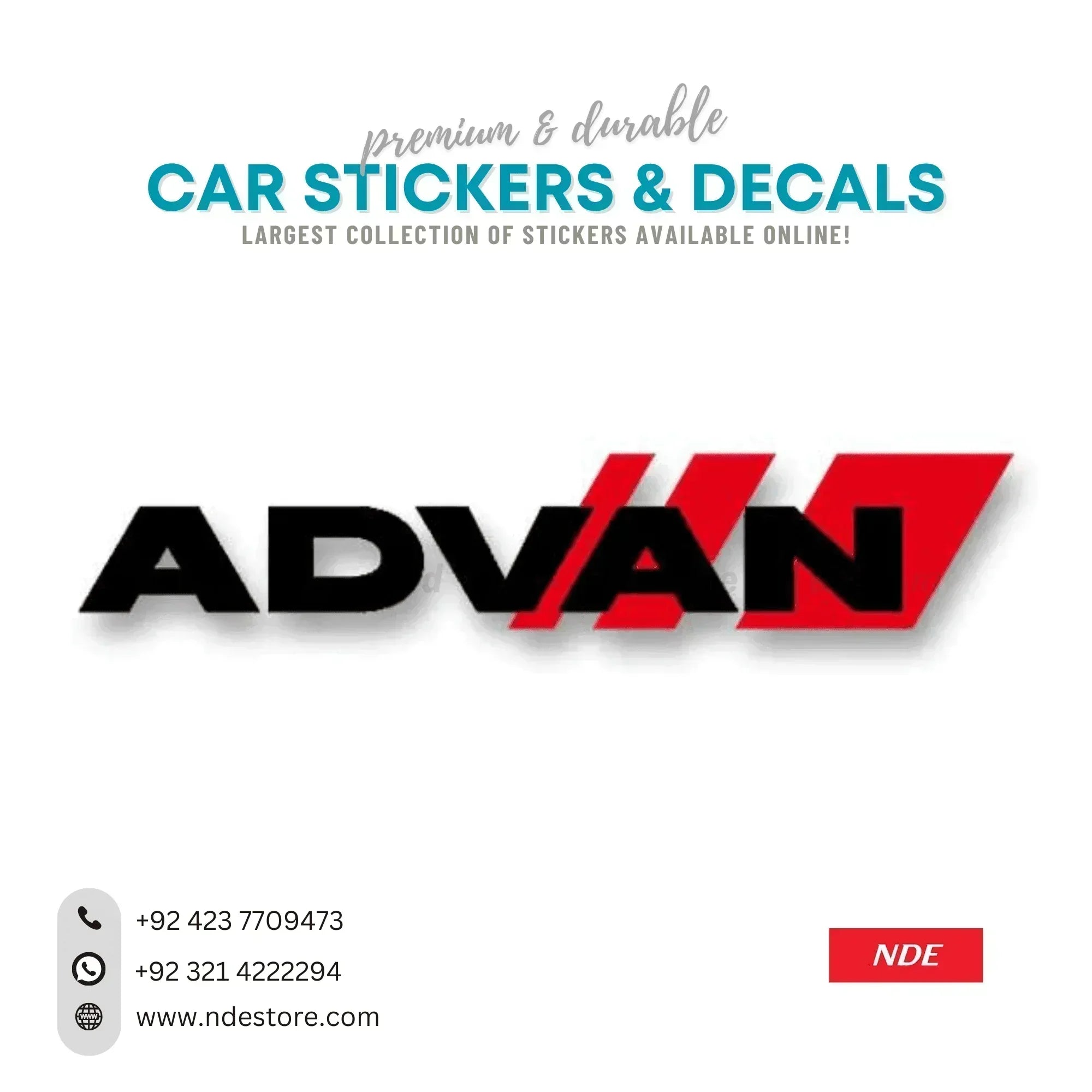 STICKER, ADVAN – NDE STORE
