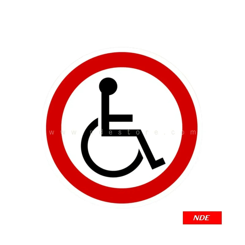 STICKER, HANDICAPPED WHEELCHAIR (SPECIAL NEEDS) - NDE STORE