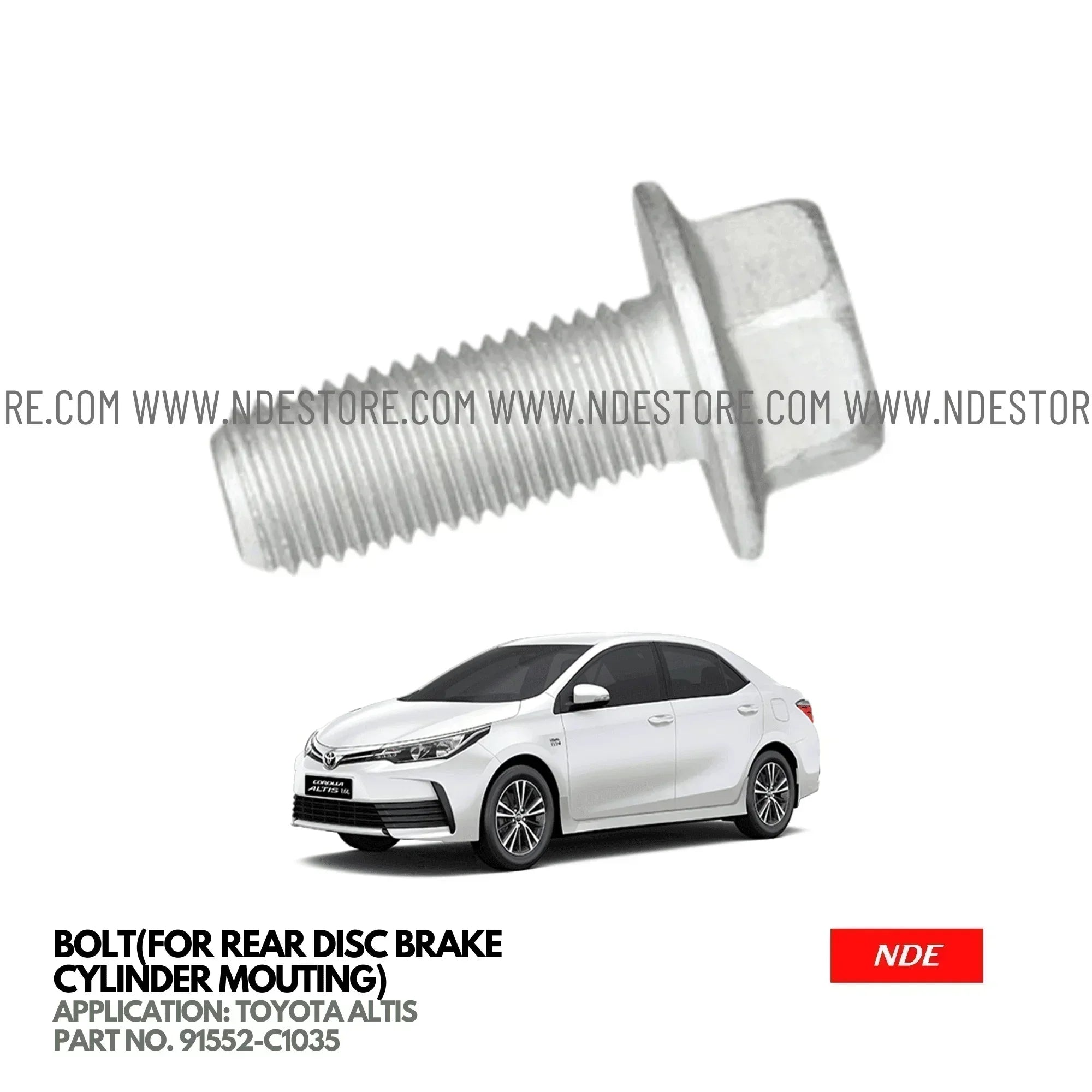 BOLT REAR DISC BRAKE CYLINDER MOUTING FOR TOYOTA ALTIS (2008-2024 ...