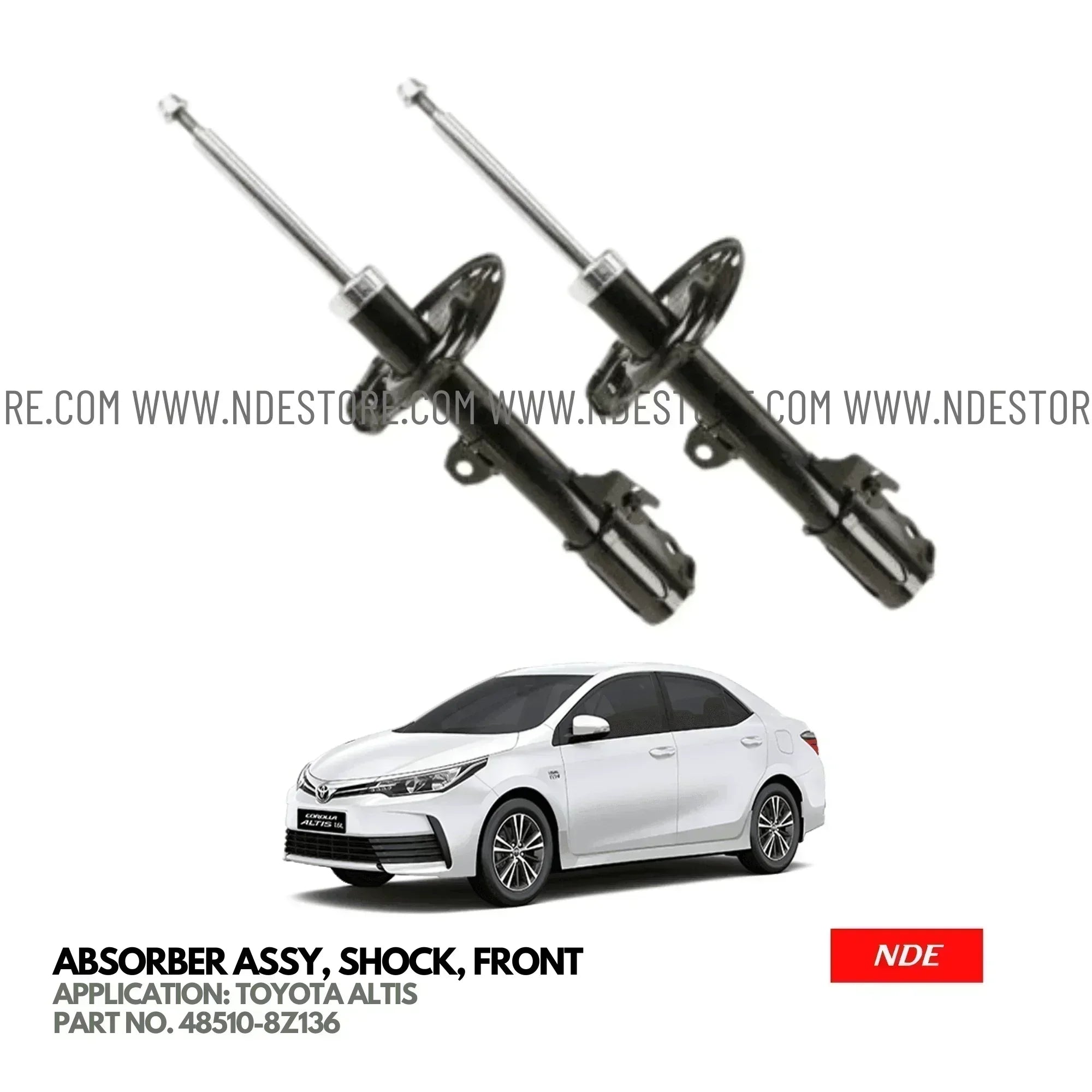 SHOCK ABSORBER FRONT FOR TOYOTA ALTIS (2008-2024) – NDE STORE