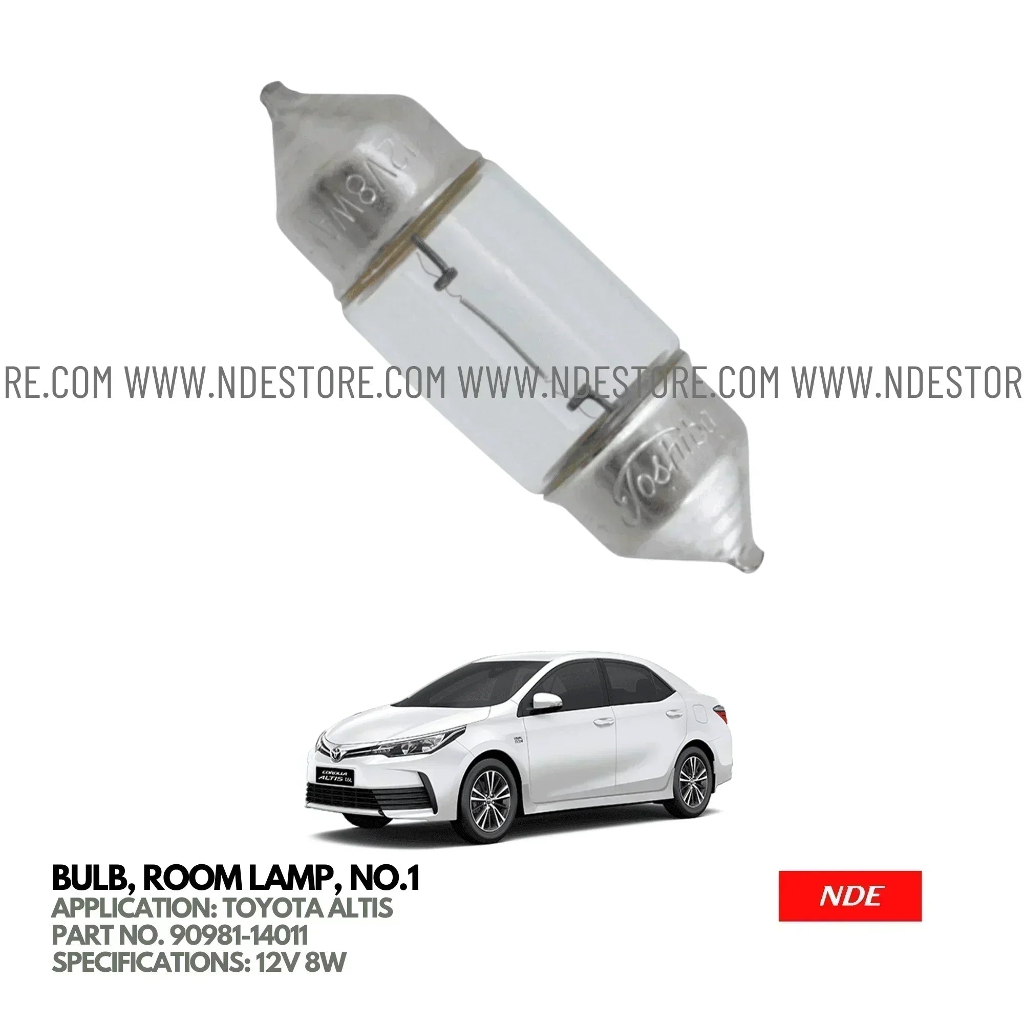 BULB ROOF LIGHT FOR TOYOTA ALTIS – NDE STORE