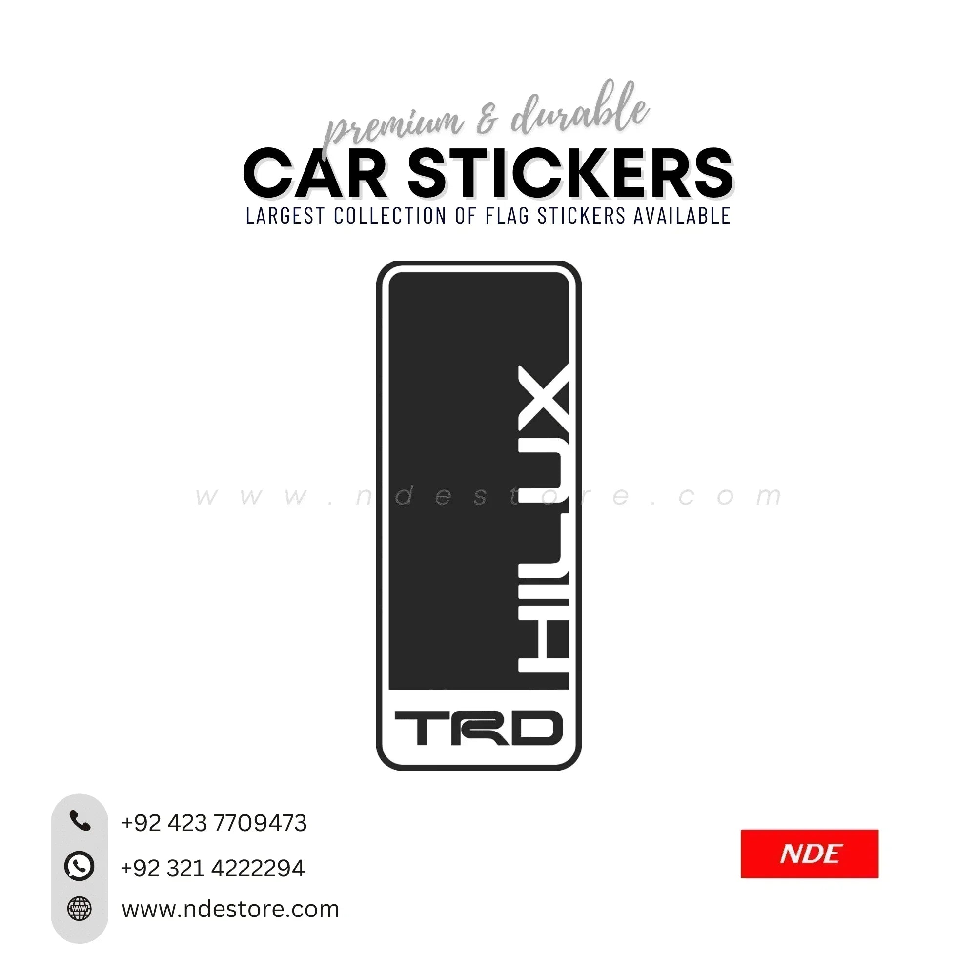 STICKER TOYOTA HILUX DECAL TRD – NDE STORE