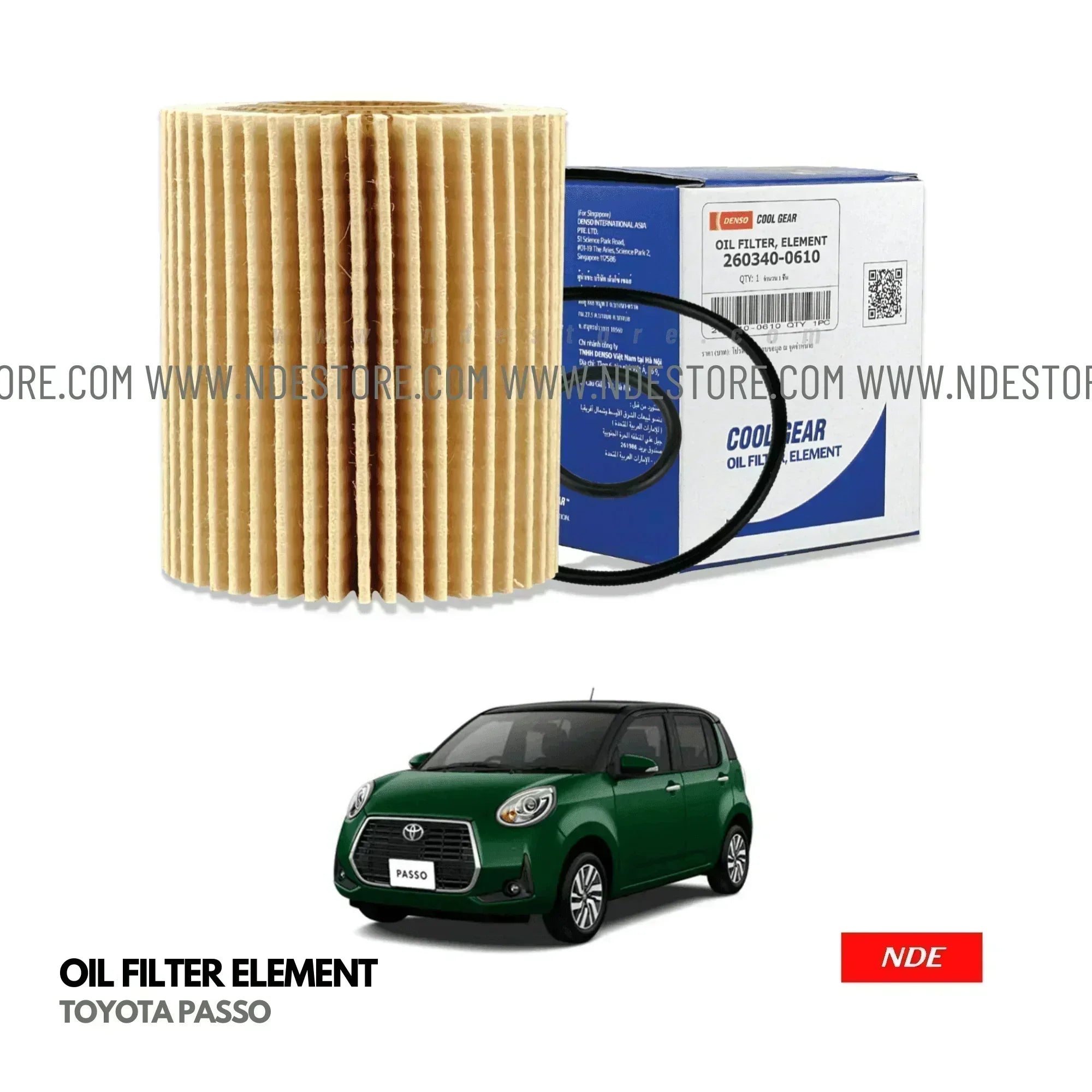 OIL FILTER ELEMENT DENSO FOR TOYOTA PASSO (DENSO PART) – NDE STORE