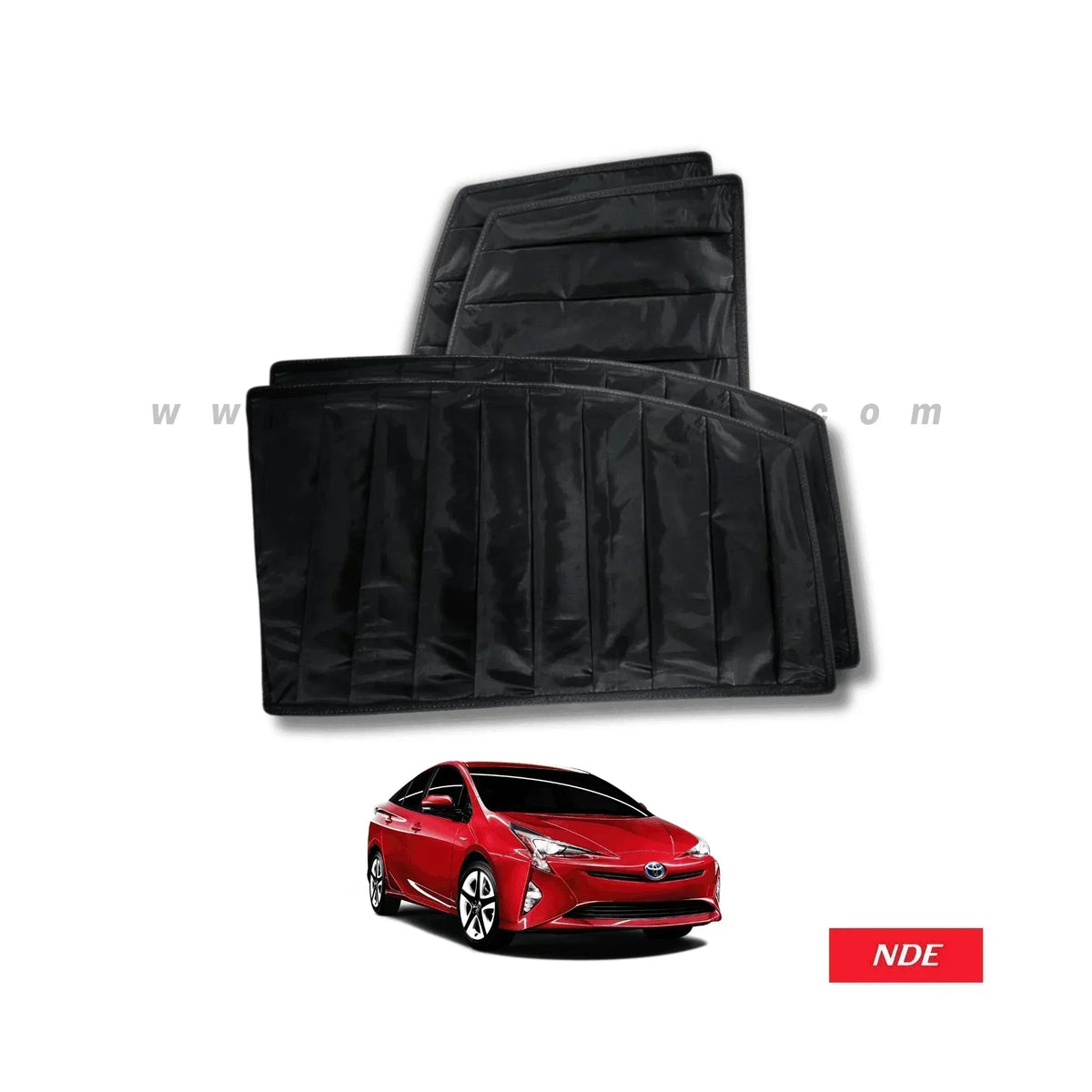 SUN SHADE BLACK WRINKLE FOR TOYOTA PRIUS - NDE STORE