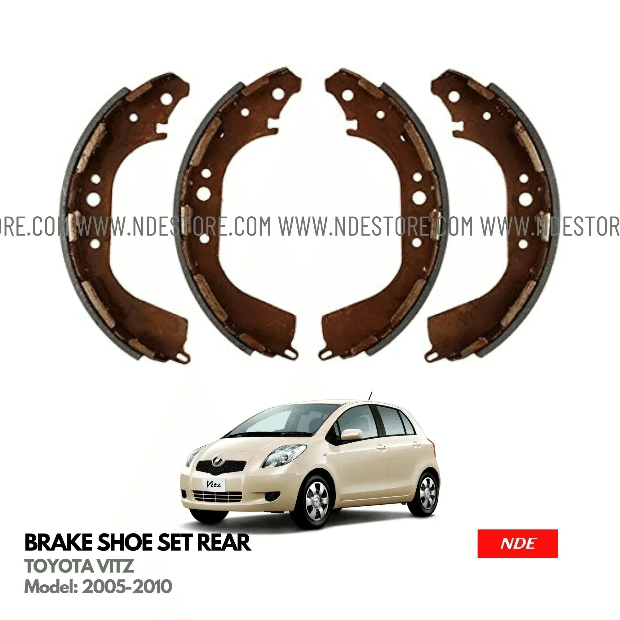 BRAKE, BRAKE SHOE FOR TOYOTA VITZ (2005-2010) (TOYOTA GENUINE PART ...