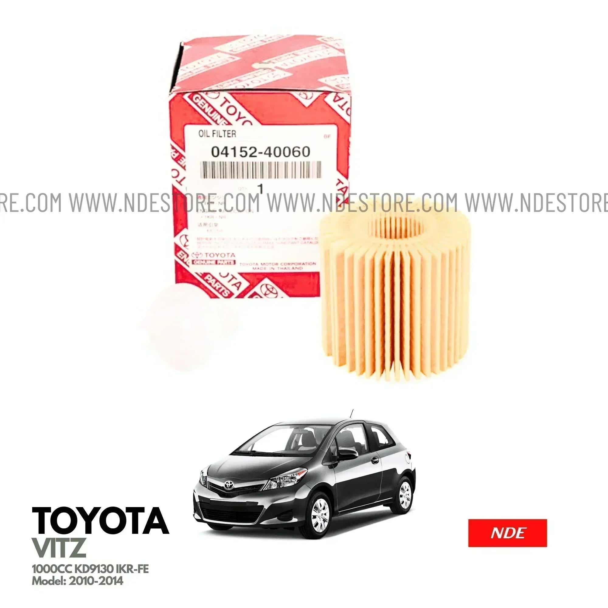 OIL FILTER ELEMENT GENUINE 1000CC FOR TOYOTA VITZ (2010-2014) – NDE STORE
