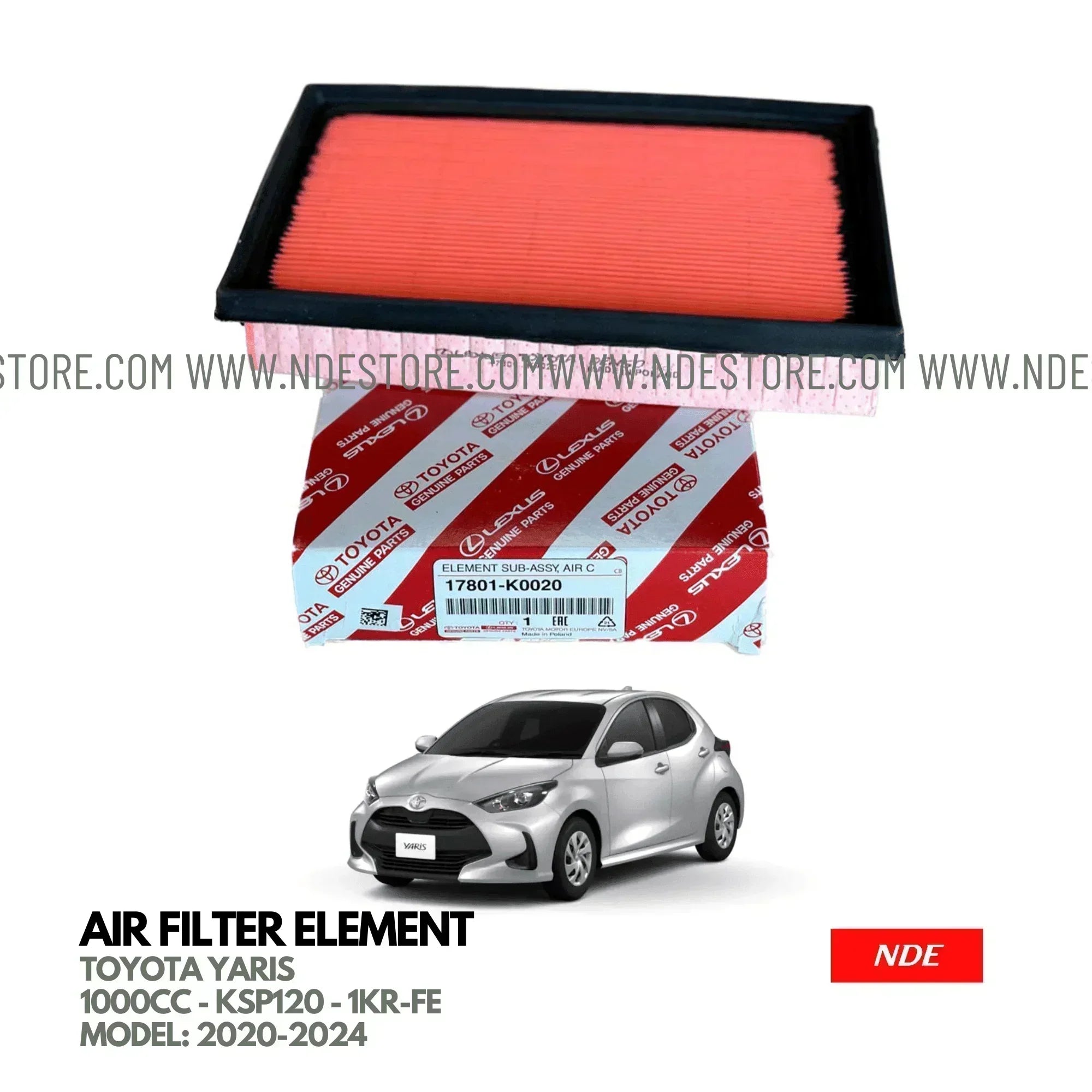 air filter element genuine for toyota yaris jdm 2020 2024