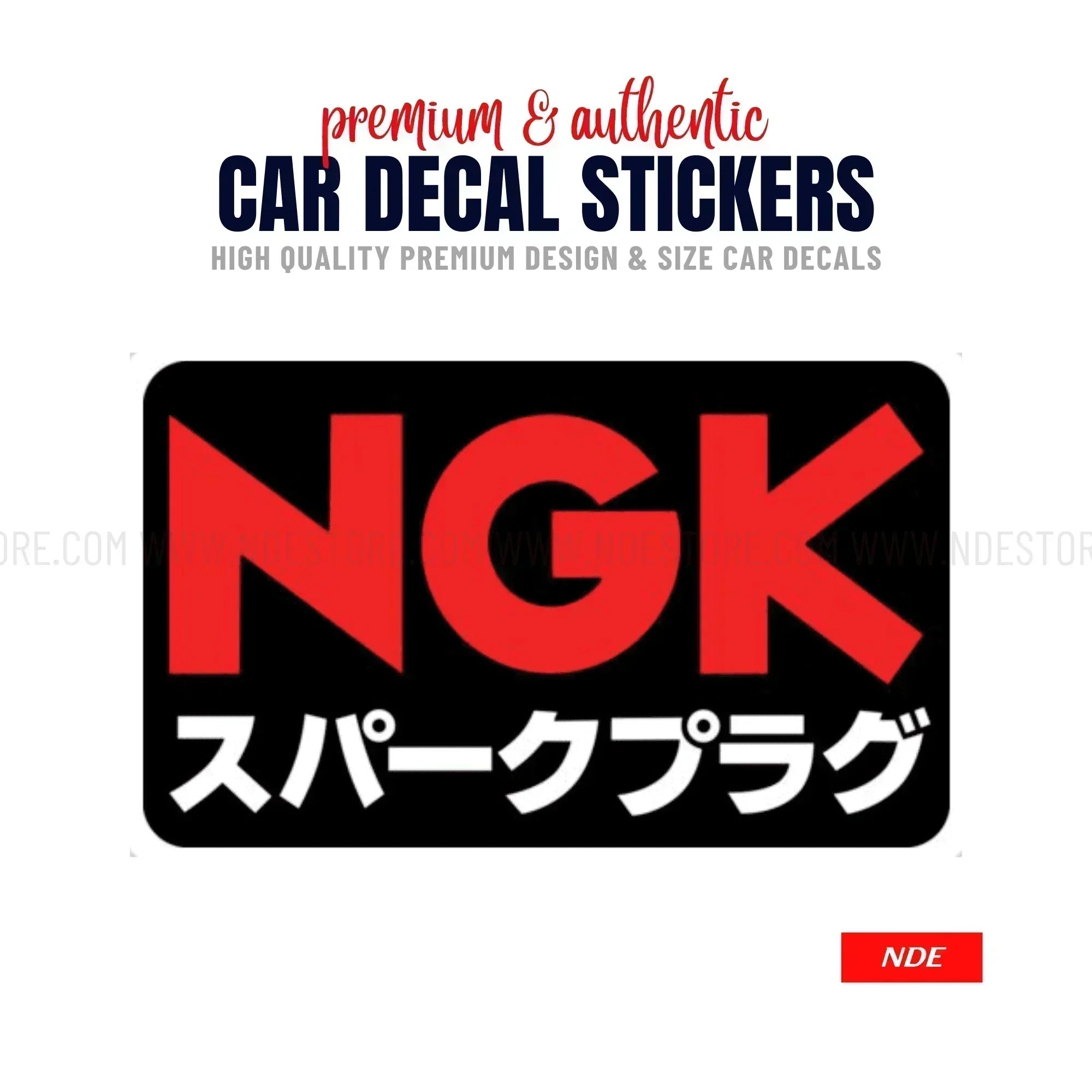 STICKER NGK – NDE STORE