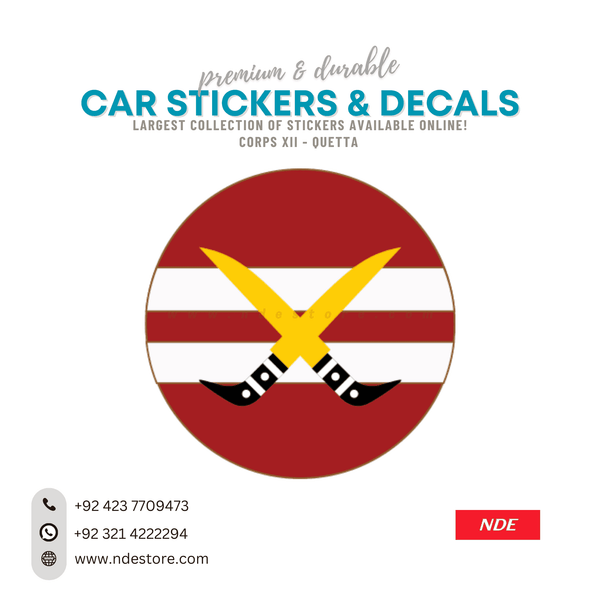 STICKER PAKISTAN ARMY FLAGS - NDE STORE