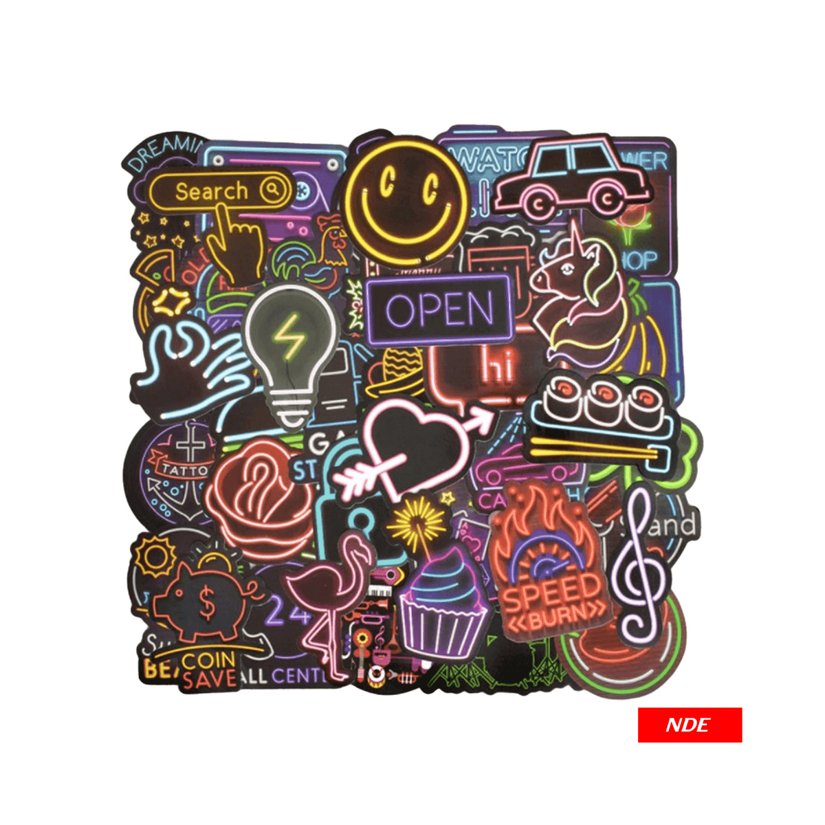 STICKER, NEON STICKER (PACK OF 10 PCS) - NDE STORE