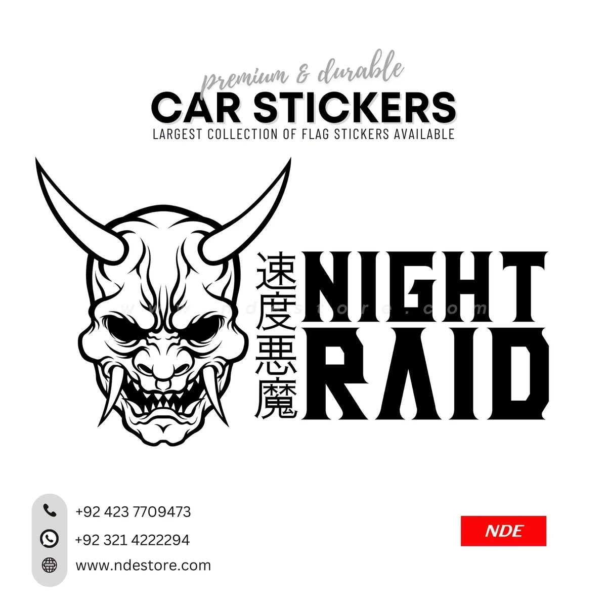 STICKER NIGHT RAID - NDE STORE