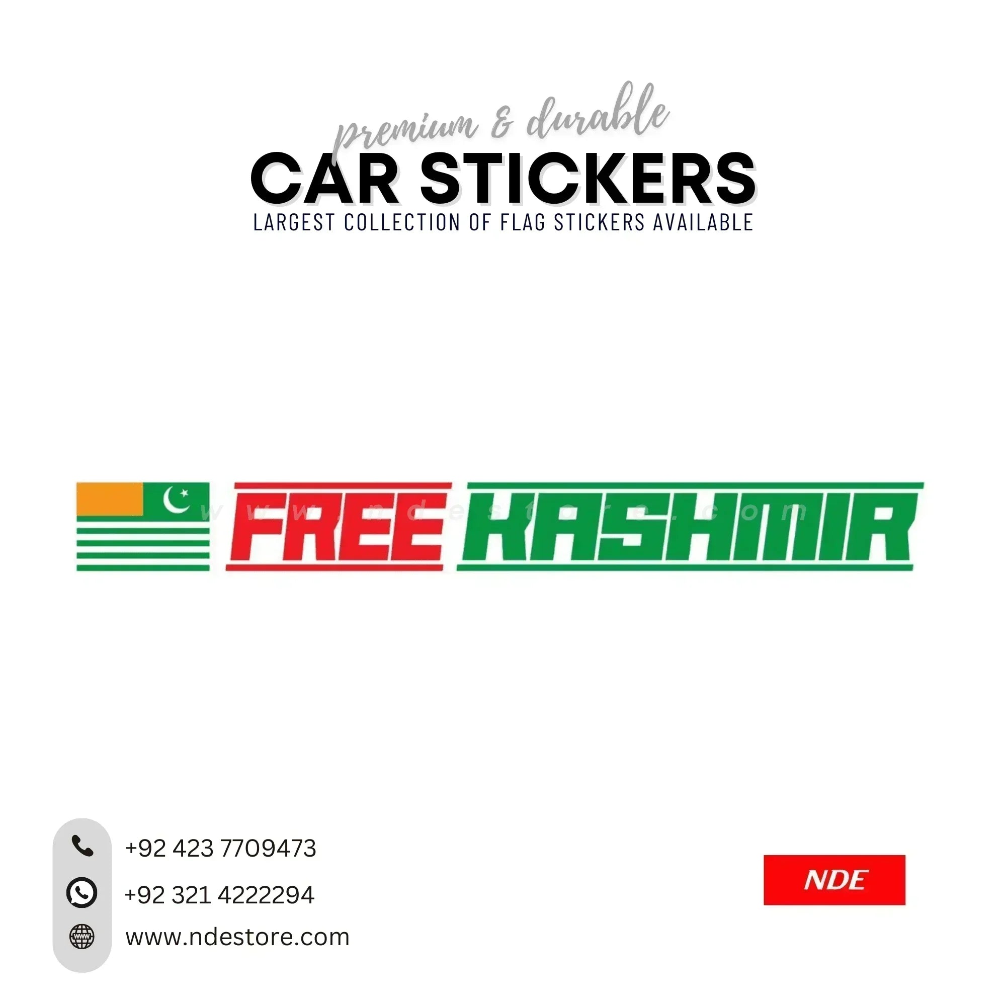 STICKER FREE KASHMIR – NDE STORE