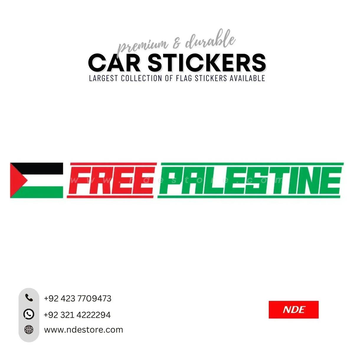 STICKER PALESTINE FREE - NDE STORE